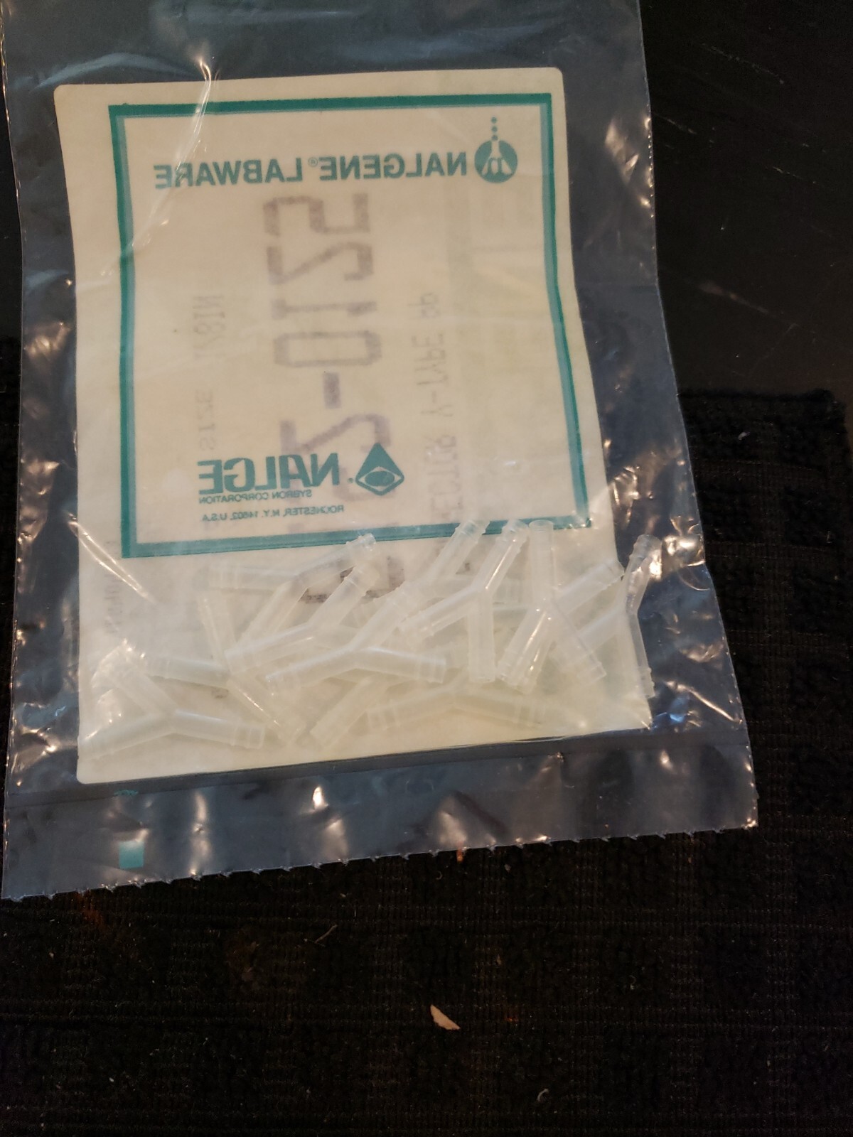 NALGENE Plastic Y-Type Connectors Tube ID 1/8” Barbed Hose PP 6152-0125 ...