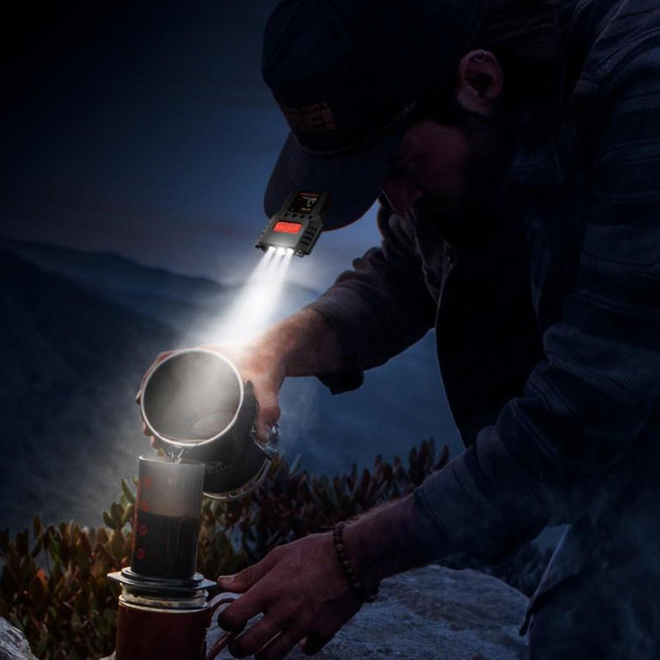 Headlamp Clip on Hat Cap Light LED Head Torch Fishing Camp USB Y0Q2 ...