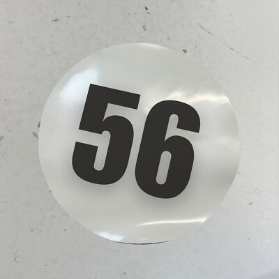 12" Circular Round Magnetic Race Car Number 56 Magnet x2 | eBay