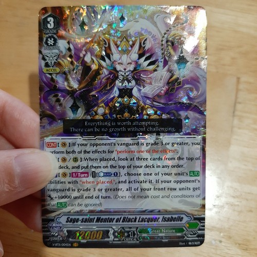 CARDFIGHT VANGUARD - Sage Saint Mentor of Black Lacquer Isabelle - V-BT11 - VR | eBay