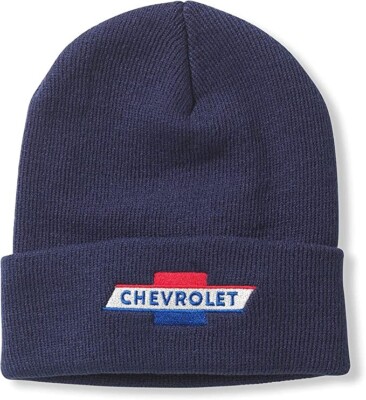 American Needle General Motors Chevrolet Beanie Chevy Hat Navy Cap OSFA ...