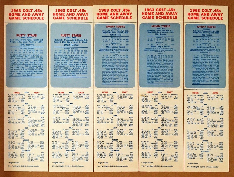 1963 PEPSI COLA COLT .45s WITH TABS LOT OF 21 WITH RUSTY STAUB | eBay