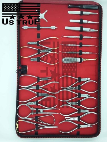 Basic Orthodontics Dental Instruments Set 27 Pcs Composite Kit Premium ...