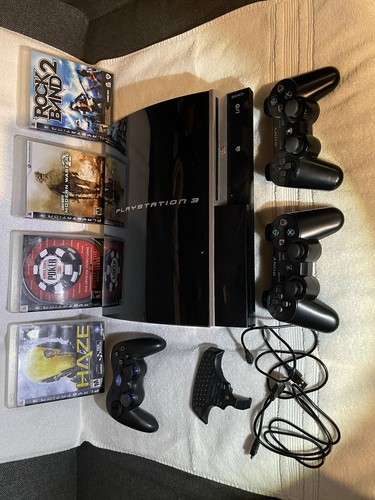 PS3 PlayStation 3 Console with Bundle of Games + 3 Controllers Read Description | eBay