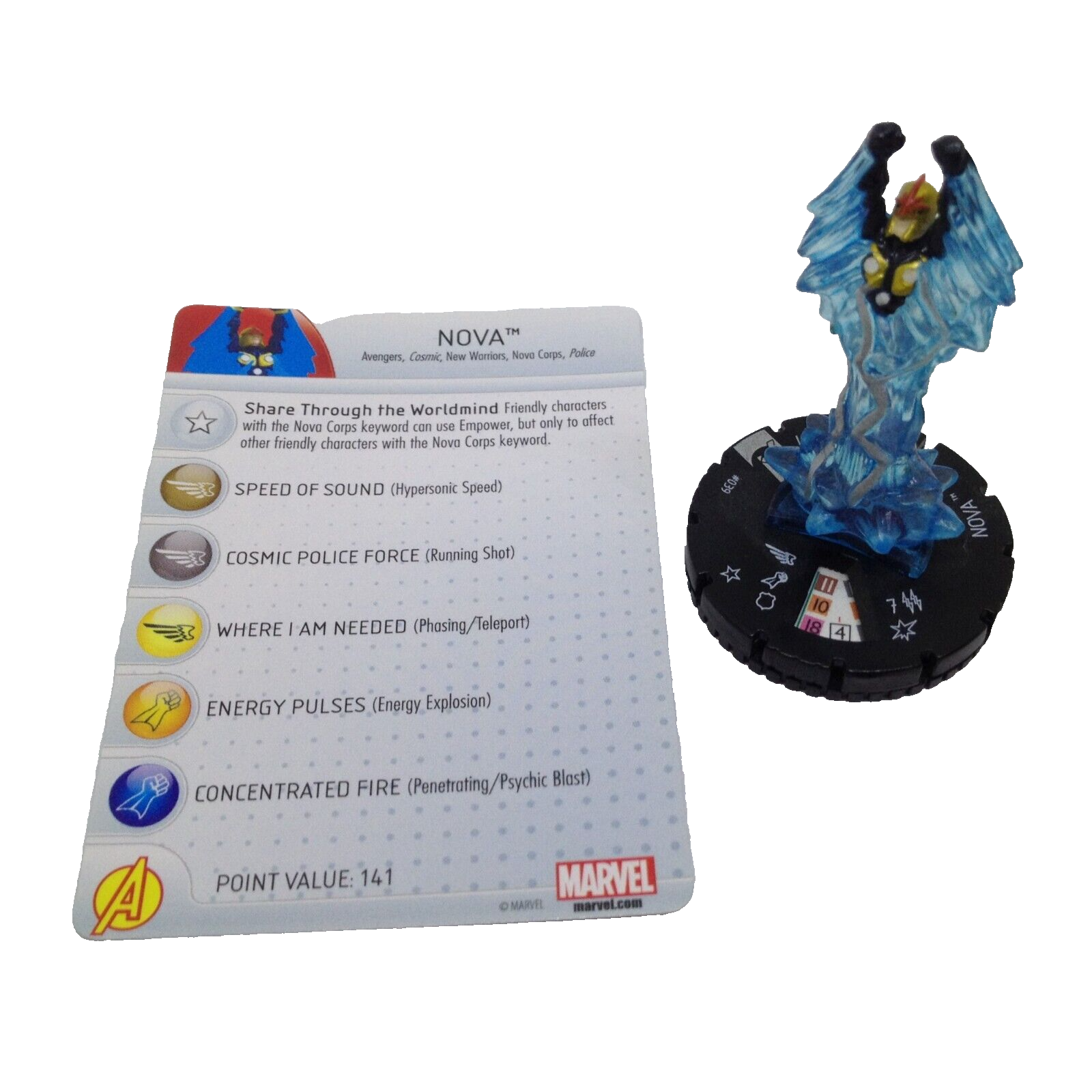 Heroclix Marvel Avengers Assemble Nova 039 Rare | eBay