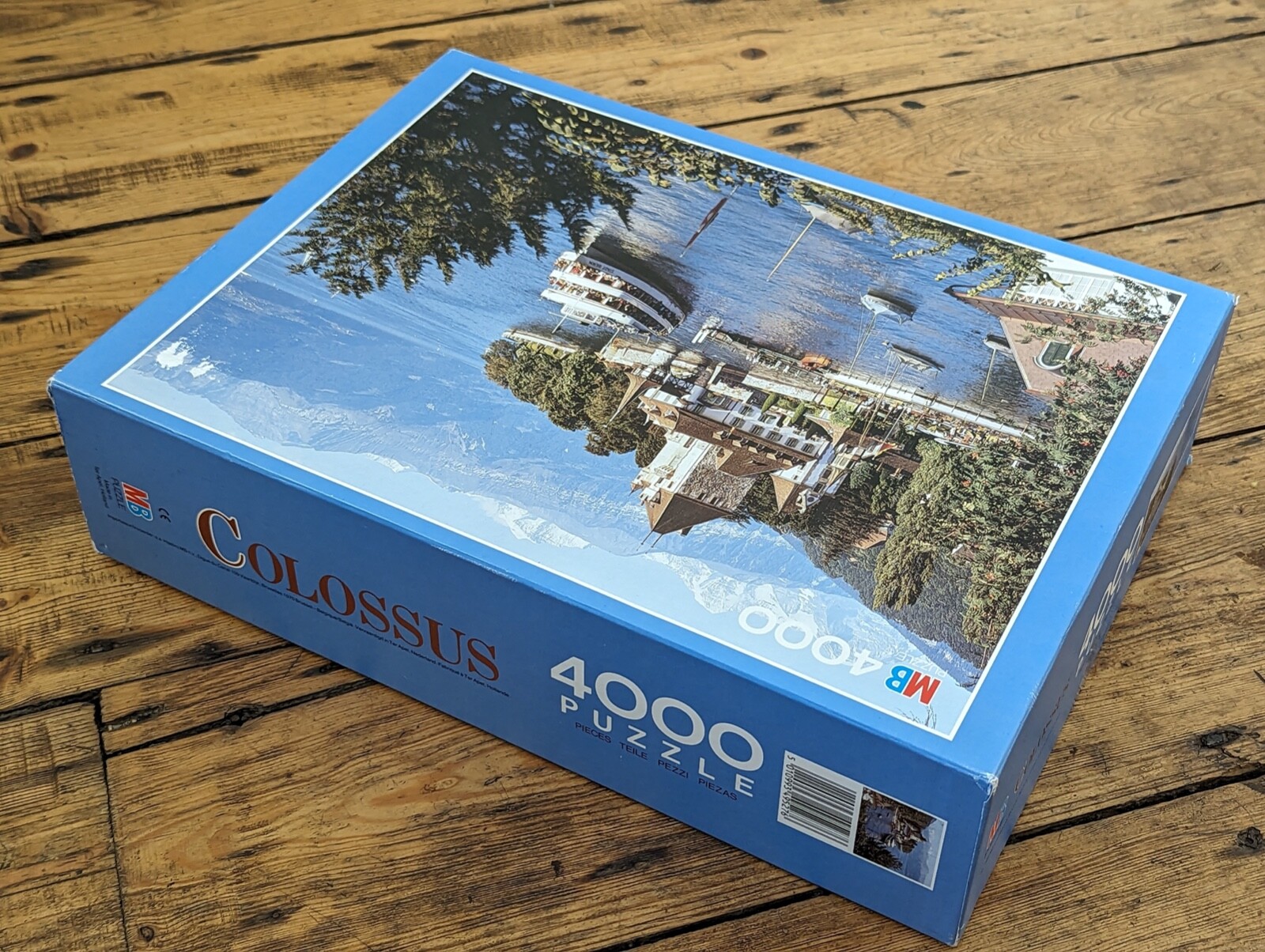 New SEALED Rare MB Colossus 4000 Piece Jigsaw Puzzle Castle Tarasp RARE ...