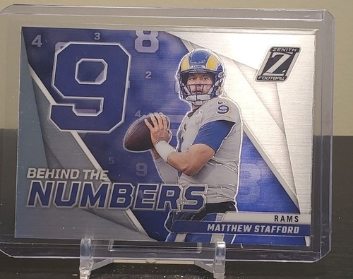 2022 Zenith - MATTHEW STAFFORD - Behind the Numbers #9 - Rams #BN-MS | eBay