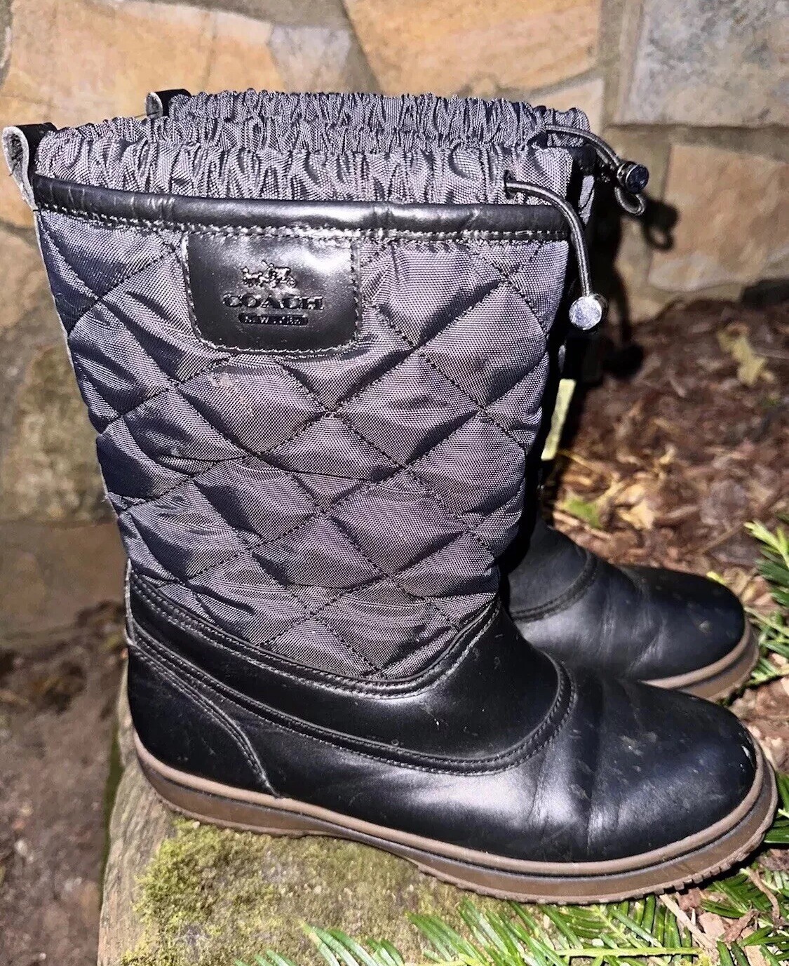 COACH👢SAMARA QUILTED ALL WEATHER WINTER SNOW BOOTS S… - Gem