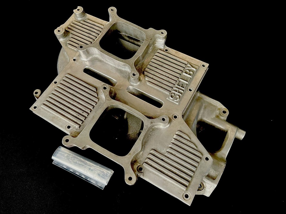 ORIGINAL SHELBY LETTERED 289 302 CROSS RAM ALUMINUM INTAKE MANIFOLD | eBay