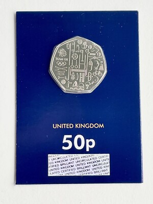 2020 Team GB Fifty Pence 50p Change Checker Coin Card Great Britain | eBay