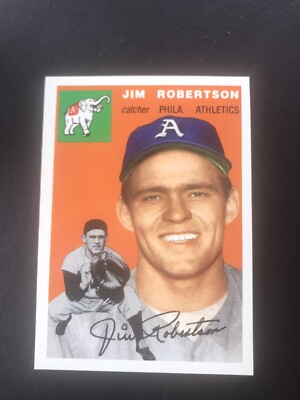 1994 TOPPS -1954 TOPPS ARCHIVE REPRINTS # 149 JIM ROBERTSON - PHILA A'S ...