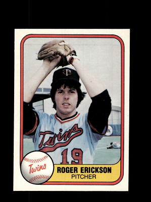Minnesota Twins Roger Erickson #561 Fleer Baseball Near Mint or Better ...