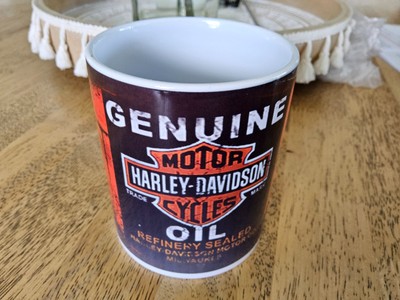 HARLEY DAVIDSON MOTOR OIL MUG novelty funny coffee mug ORIGINAL OIL ...