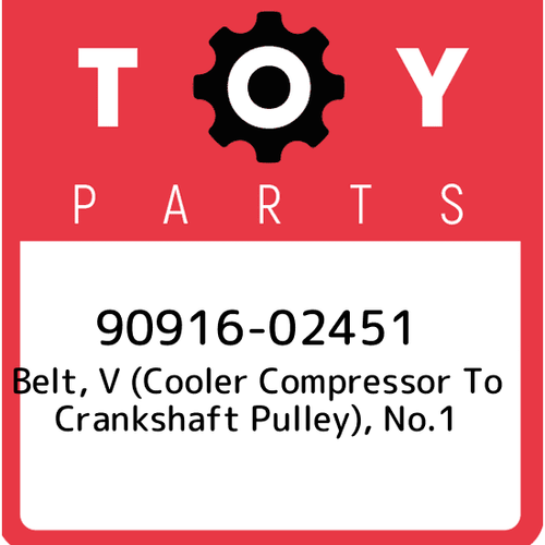 90916-02451 Toyota Belt, v (cooler compressor to crankshaft pulley), no ...