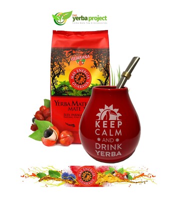 Yerba Mate Green Mas Guarana Tea Set Strong Energy Drink Mate Tea ...