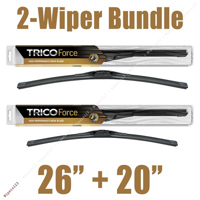 2-Wipers: 26" + 20" Trico Force All-Season Beam Wiper Blades - 25-260 ...