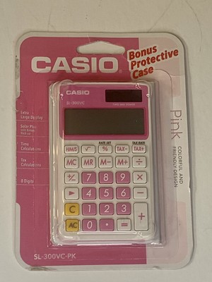NIB Casio SL-300VC Hand Held Calculator w/ Bonus Case - Sealed NEW | eBay