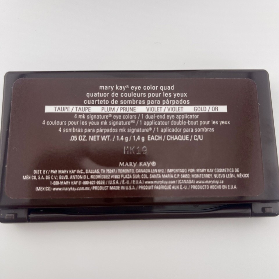 NEW Mary Kay Eye Color QUAD /Golden Plum / TAUPE-PLUM-VIOLET-GOLD ...