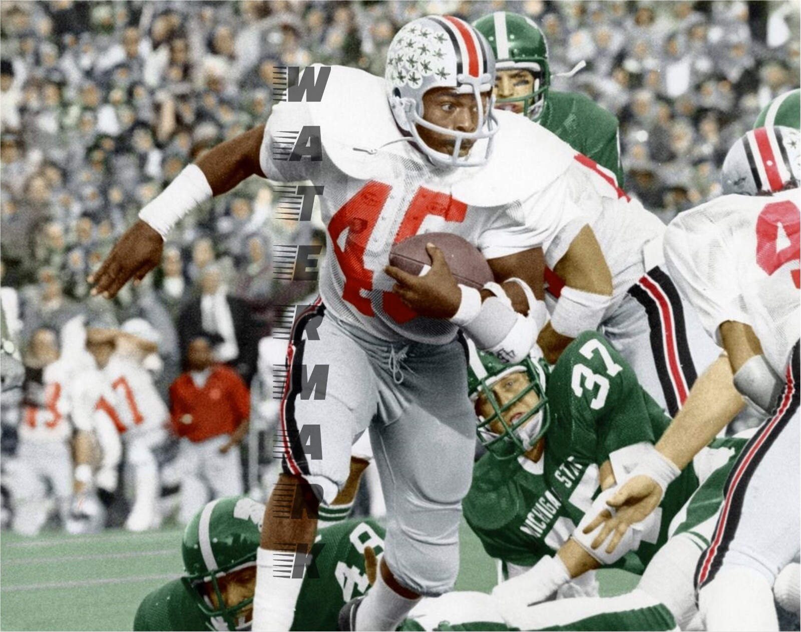 OHIO STATE at MICHIGAN STATE ARCHIE GRIFFIN PRINT FROM TYPE 1 PHOTO ( 3 ...