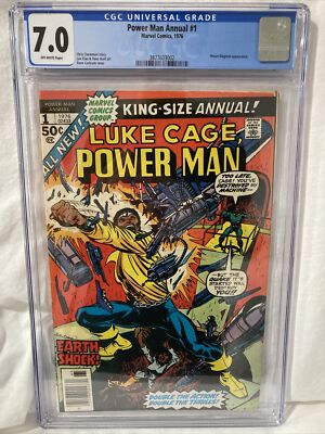 Power Man Annual #1 (1976, Marvel Comics Group) Rare, CGC Graded (7.0 ...