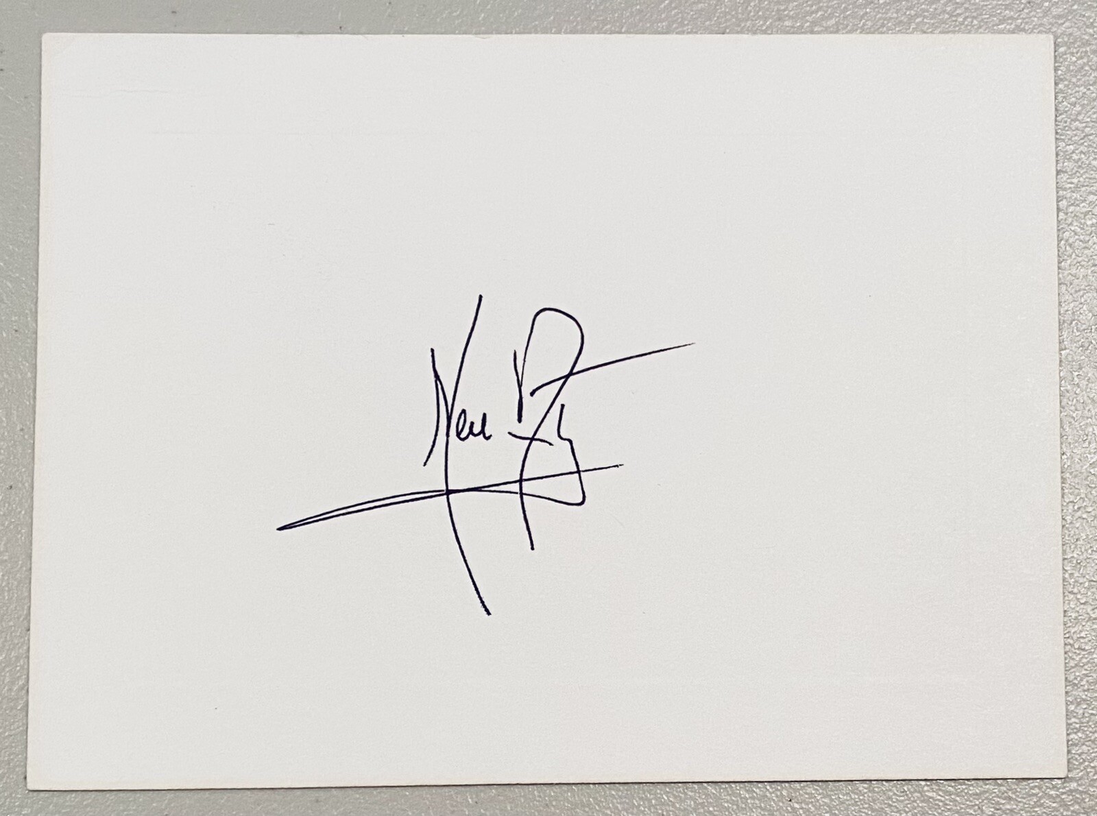 Neil Armstrong Signed Autographed 4.5 x 6 Card JSA LOA Apollo 11 NASA ...
