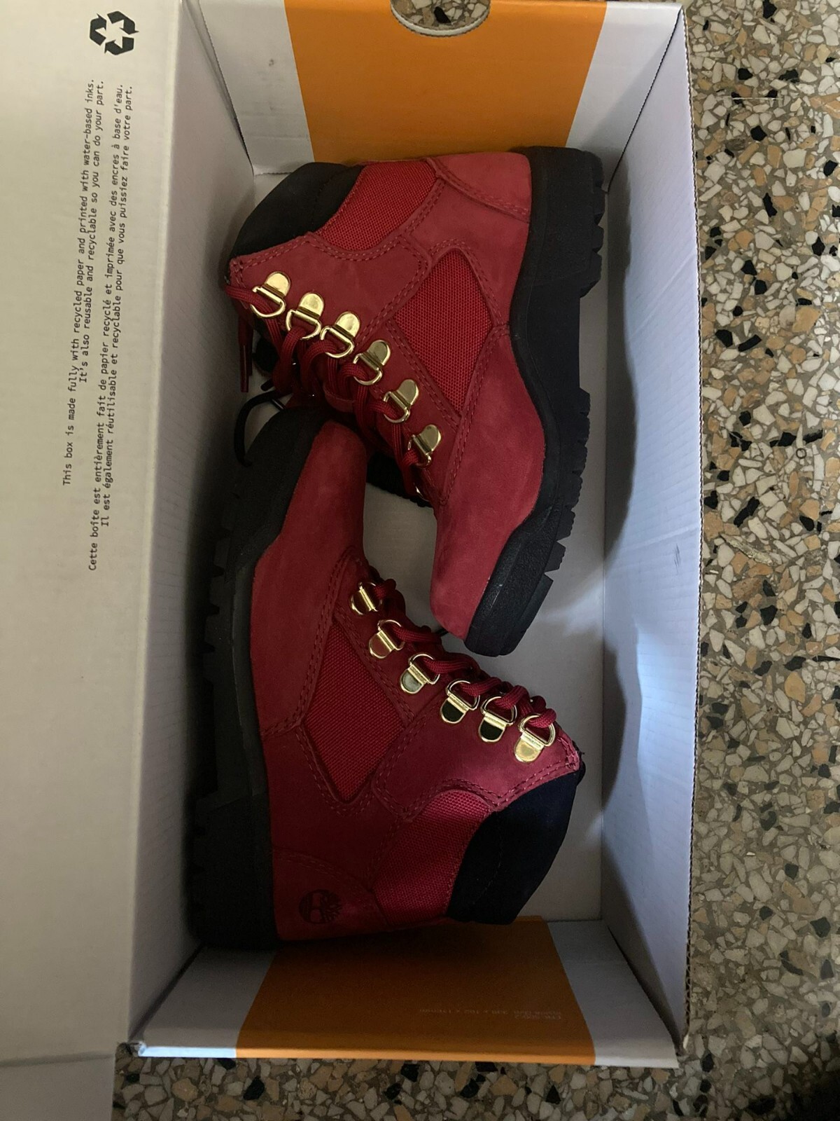 Timberland Field Boot Dark Red Nubuck Size 13M youth TB 0A2JKR F41 | eBay