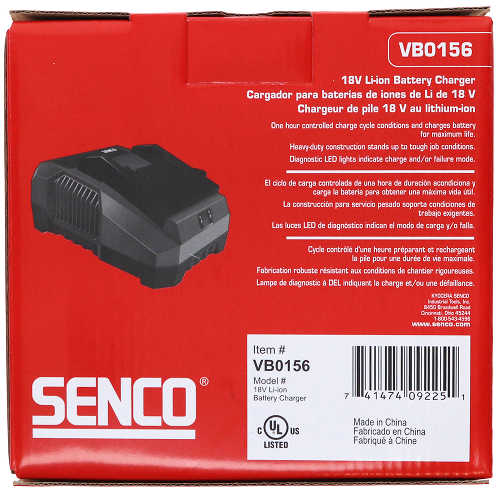 SENCO VB0156 18V LI-Ion Battery Charger for sale online | eBay