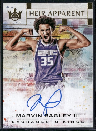 2018-19 Panini Court Kings #HA-MBG Marvin Bagley III Heir Apparent Auto ...