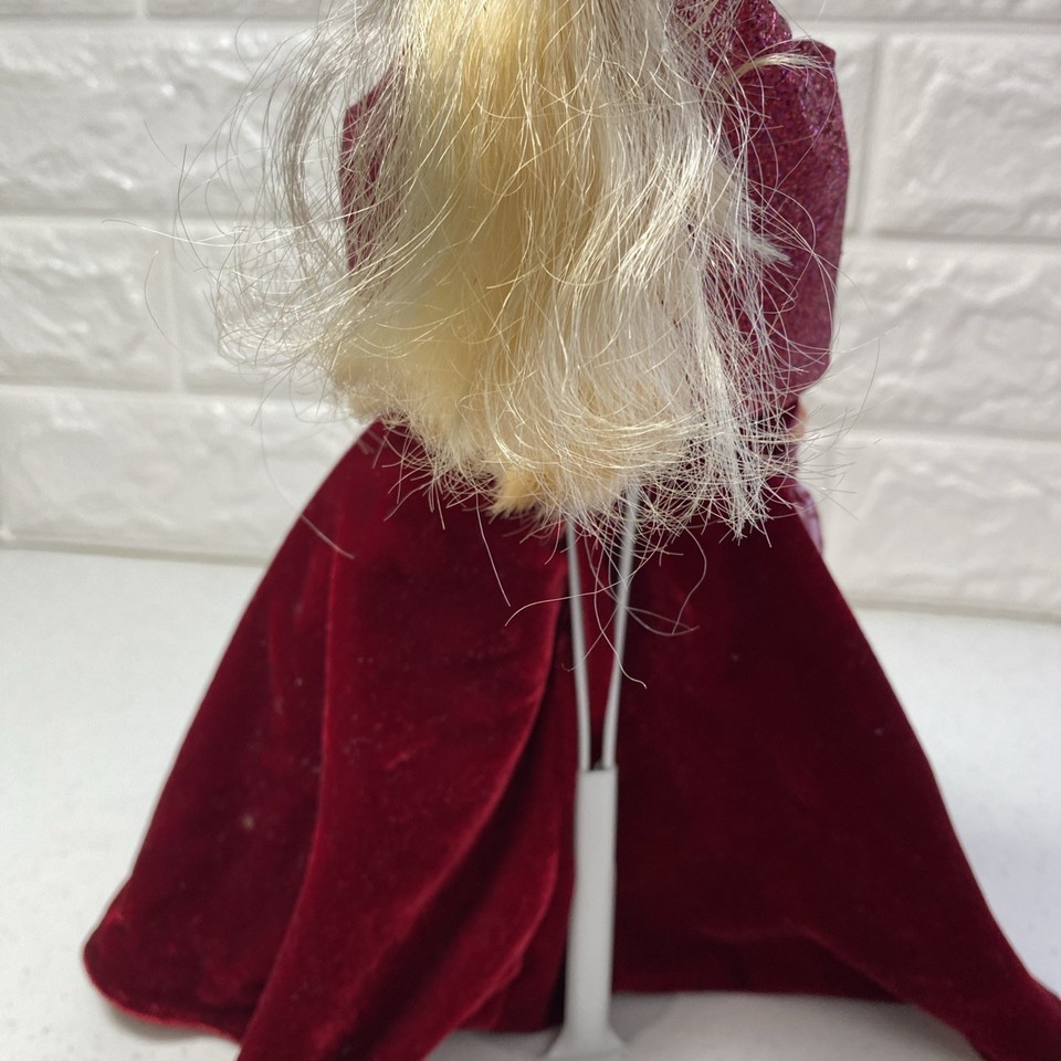 BARBIE Doll Rooted Lashes HOLIDAY CELEBRATION 2002 Blonde Mackie Face ...