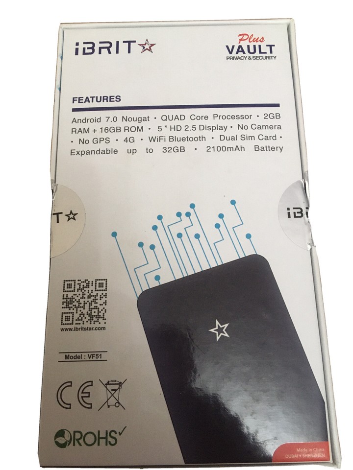 ibrit 4g smart phone dual sim 2/16GB unlocked android 7 no gps no ...
