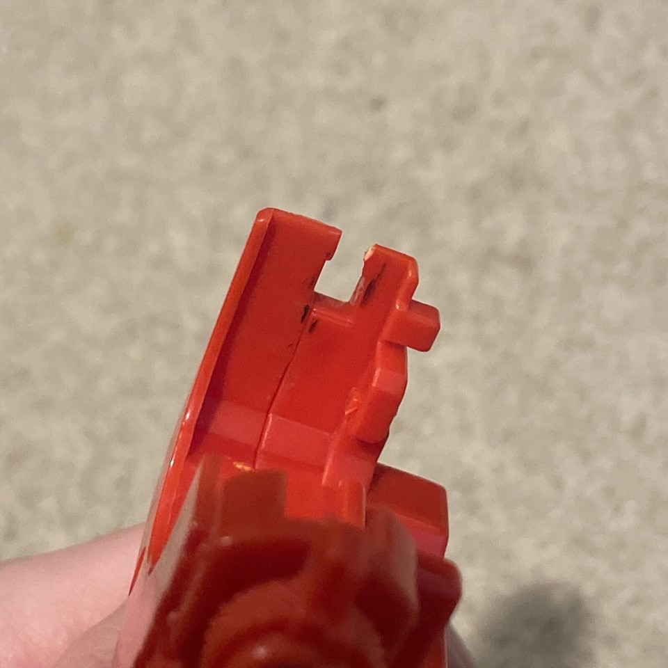 Beyblade Red Bey Support Shooter Grip Gun Launcher With Red Ripcord | eBay