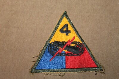 Original WW2 U.S. Army 4th Armored Division (Tankers) Triangle Uniform ...