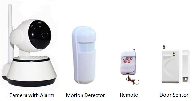 Complete Smart Security Alarm System with Camera + Remote Sensors ...