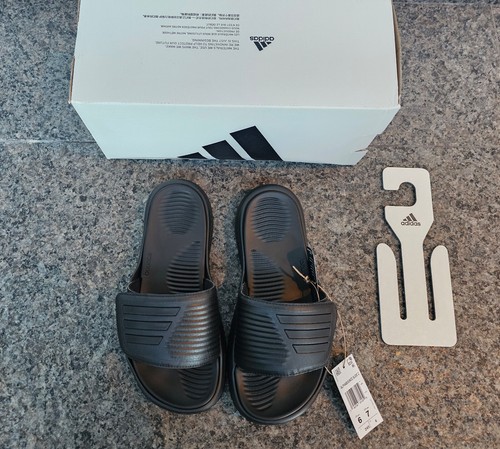 Adidas Mens Triple Black Alphabounce Slide 2 Basketball Sandals GY9416 ...