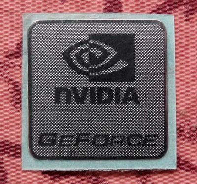 Nvidia GeForce Silver Chrome Sticker 17.5 x 17.5mm Case Badge Logo | eBay