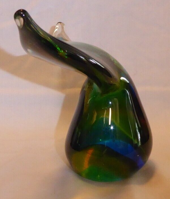 ART GLASS WHALE TAIL / FLUKE FIGURINE - 2018 - GLOBAL VILLAGE GLASS ...