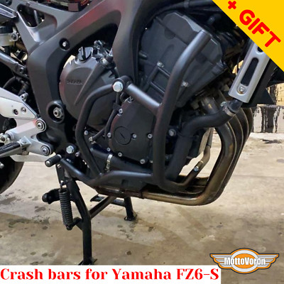 For Yamaha FZ6 engine guard FZ6-S crash bars Fazer FZ6 S2 engine bars ...