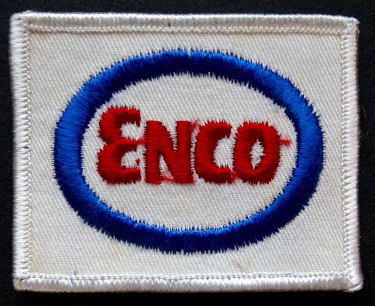 Vintage Original Enco Patch Gas Oil Advertising Exxon Esso 2 1/4" x 2 7 ...