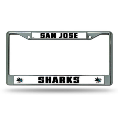 San Jose Sharks License Plate Frame Chrome | eBay