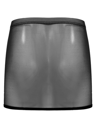 Women's Mesh Transparent Mini Skirt Nightclub Micro Short Tight Bodycon ...