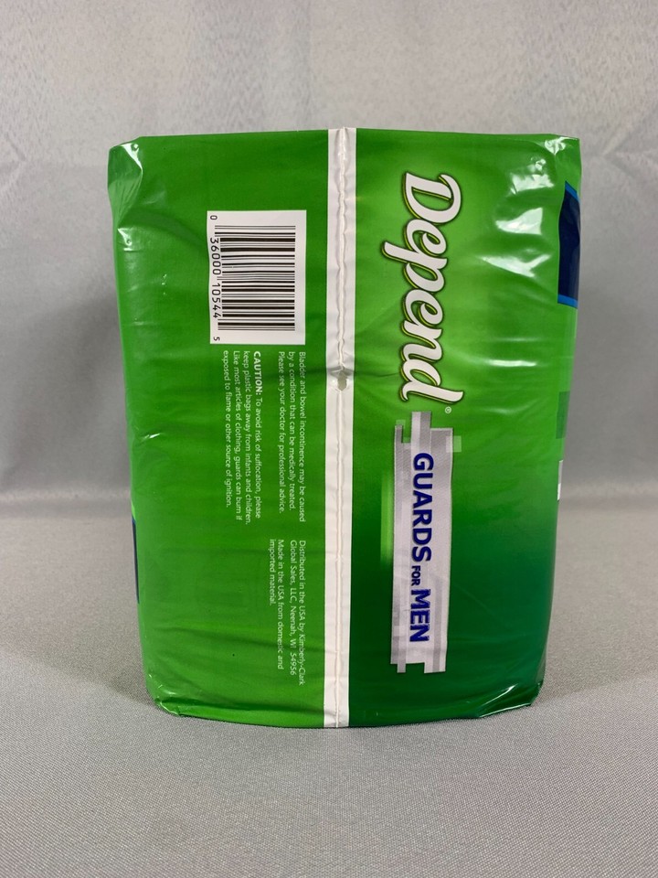 DEPEND GUARDS FOR MEN CUP-LIKE PROTECTION 48 COUNT INCONTINENCE NEW ...