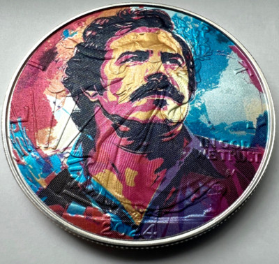Pablo Escobar - American Silver Eagle 1oz. .999 Silver Dollar Coin ...