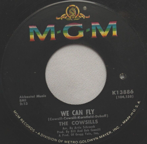 THE COWSILLS WE CAN FLY / TIME FOR REMEMBRANCE 45 7" VINYL RECORD G+ ...