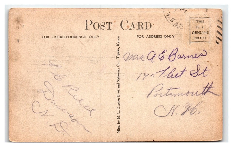 Vintage RPPC Picnic Grounds Lake Isabelle Dawson ND Scenic Postcard ...