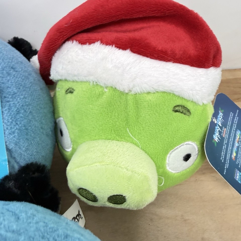 New Angry Birds Red Black Matilda Pig Santa Hat Christmas Rare Lot Of ...