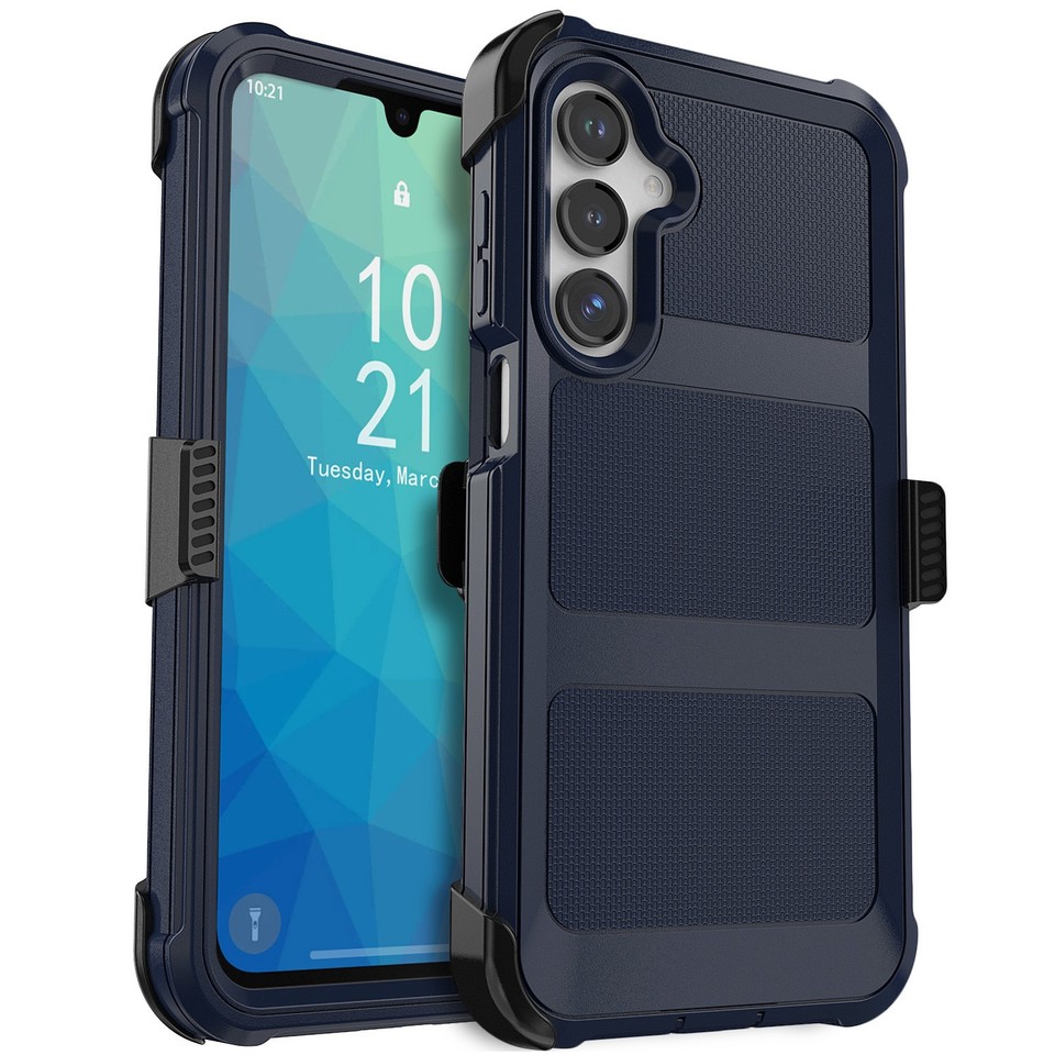For Samsung Galaxy A16 Shockproof Phone Bumper Case Cover / Belt Clip ...