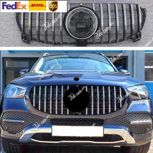 For Mercedes-Benz GLE -class W167 Grill 2020 ABS GT Silver / Black ...