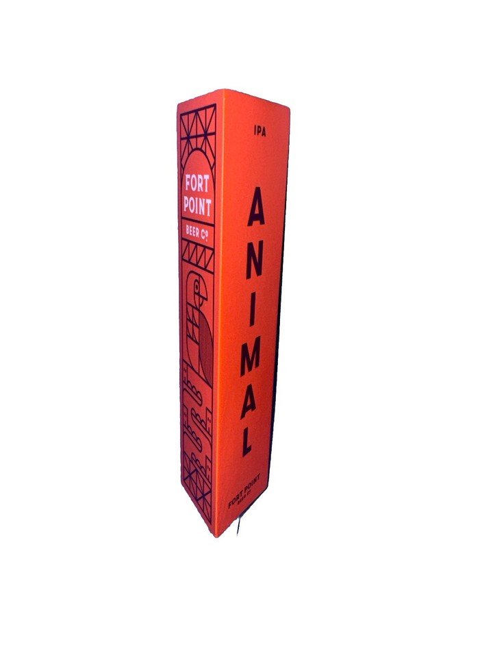 New 3-sided San Francisco Fort Point Animal IPA Tap Handle 9” Tall | eBay