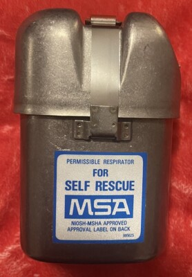 W65 Self-Rescuer Respirator Carbon monoxide NIOSH MSA 455299 Mine ...