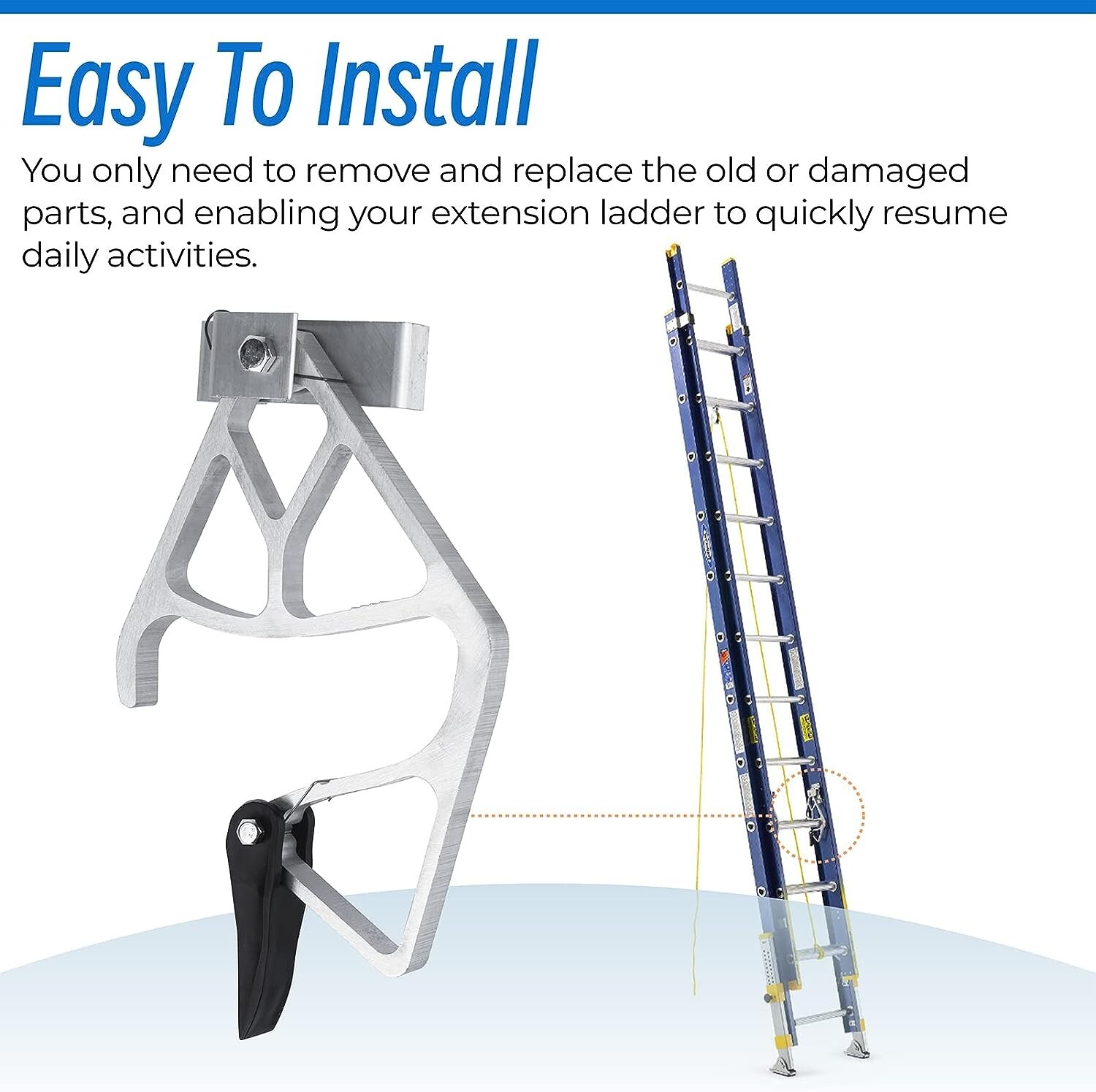 Aluminum Extension Ladder Locks for Werner 28-11 Rung Lock Kit ...